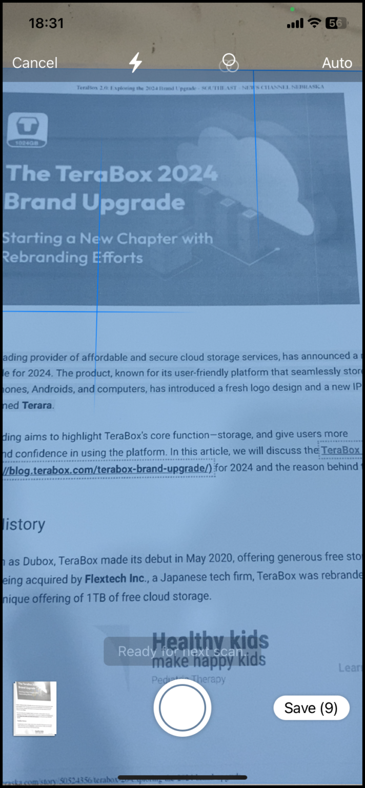 How To Scan Documents On IPhone With TeraBox?