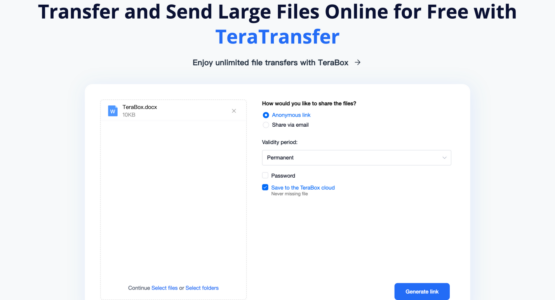 Need To Share Big Files? Make It Easy With TeraBox Transfer