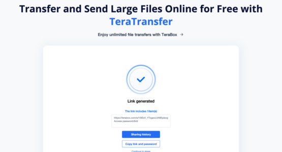 Need To Share Big Files? Make It Easy With TeraBox Transfer