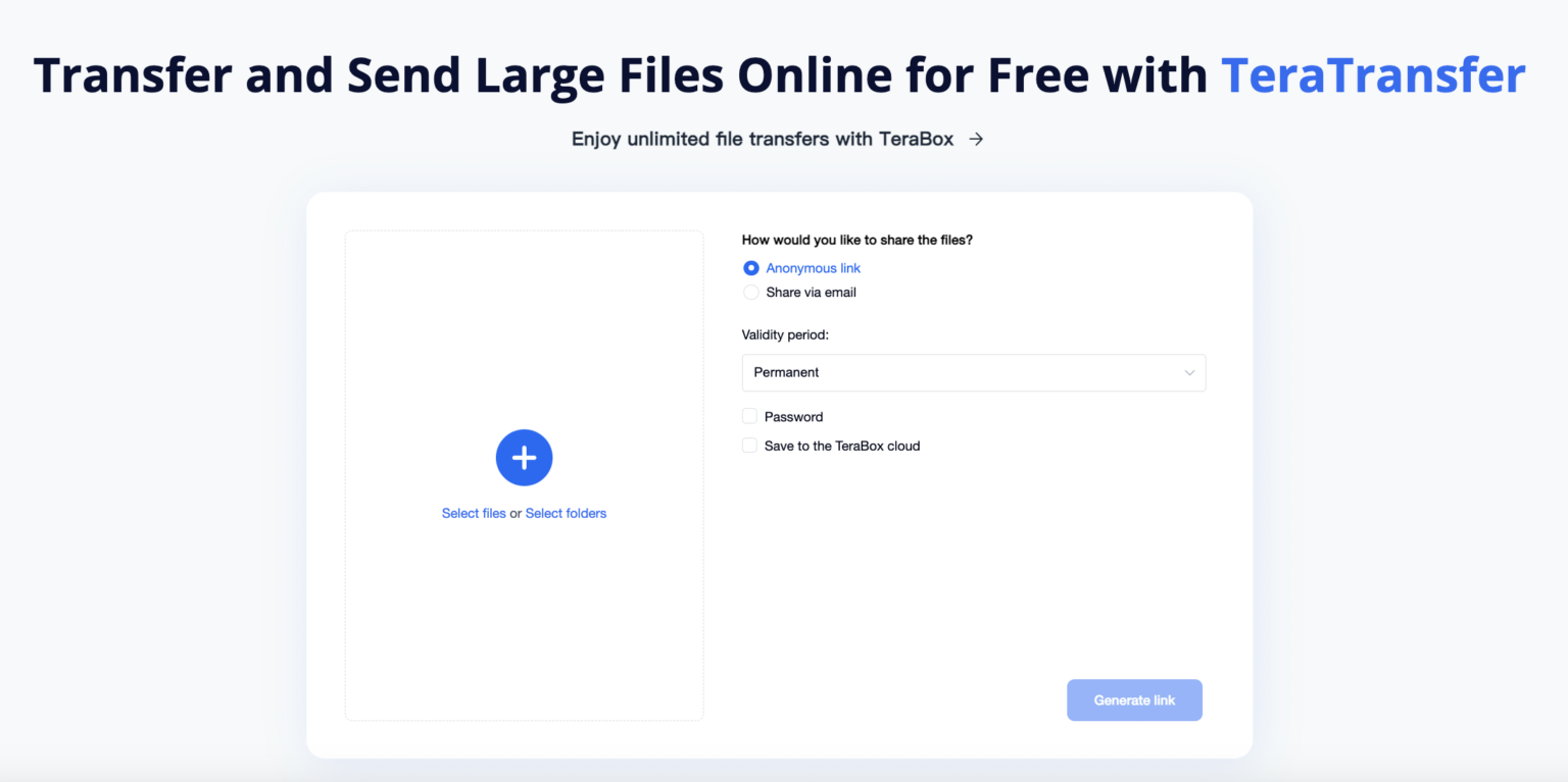 Need To Share Big Files? Make It Easy With TeraBox Transfer